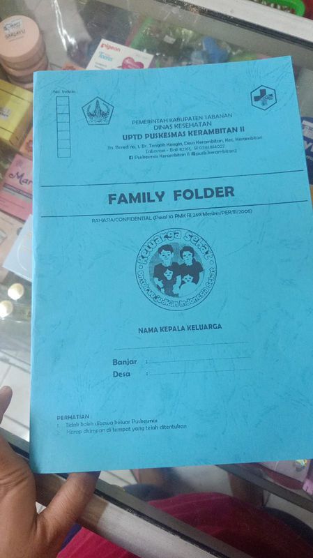 MAP FAMILY FOLDER PUSKESMAS KERAMBITAN II