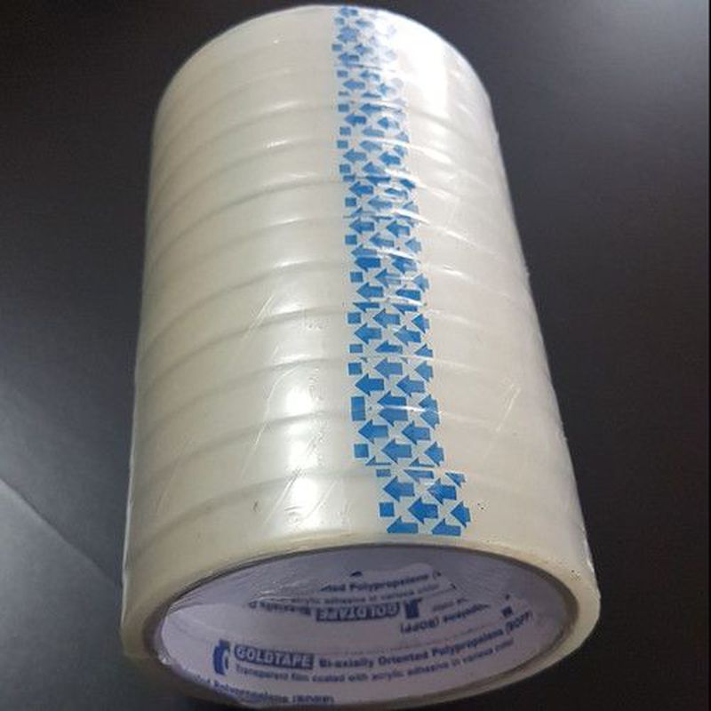 Gold Tape Isolasi 1/2 x 72 Bening Gold Tape