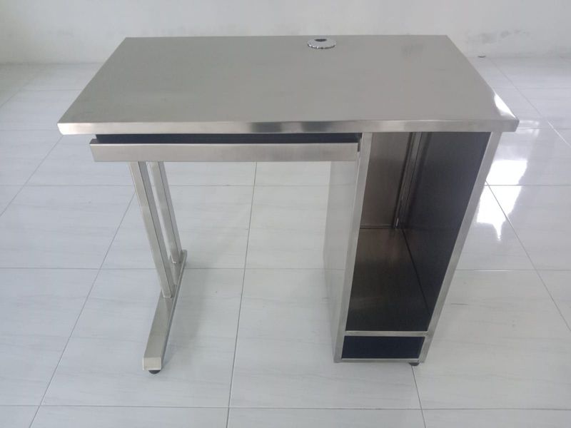 Meja Komputer Stainless Steel