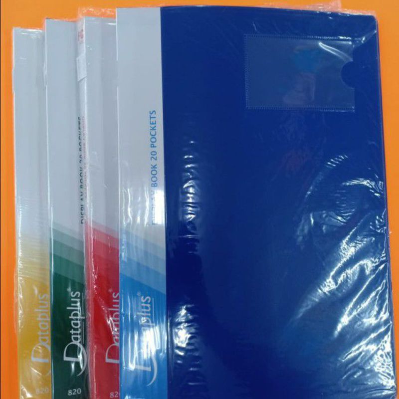 Data Plus Map Clear Holder Display 20 Pockets Polio