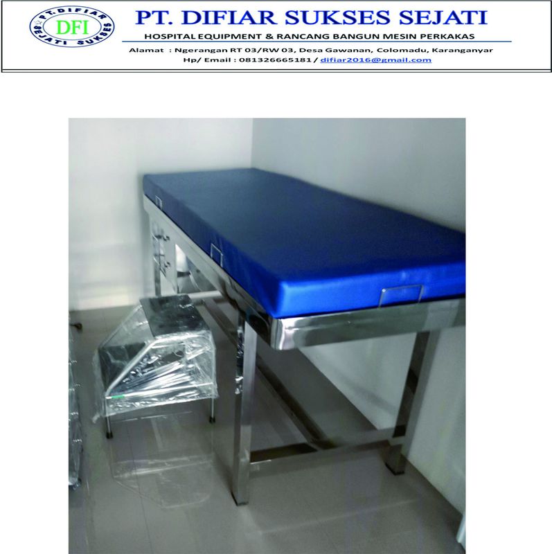 Bed Periksa Stainless Steel