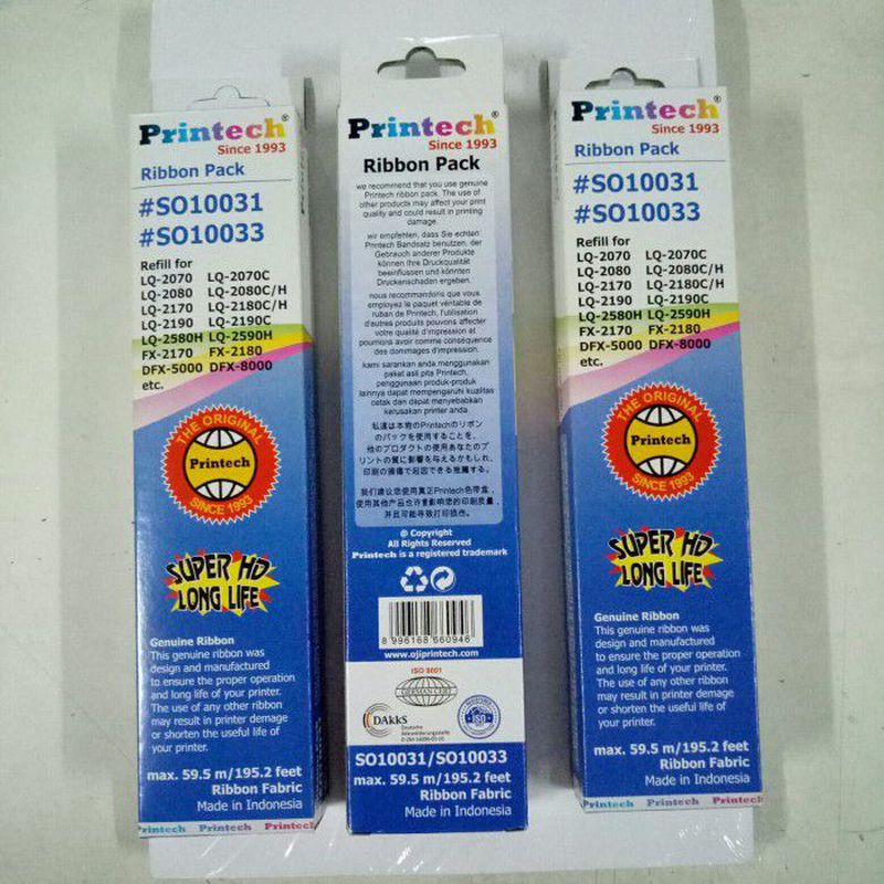 Printech Ribbon Pack LQ-2190 max. 59.5 m 195.2 feet Printech