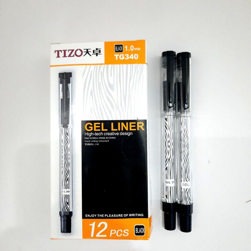 TIZO Pen Tizo TG 340 1,0 mm Biru, Hitam - Hitam