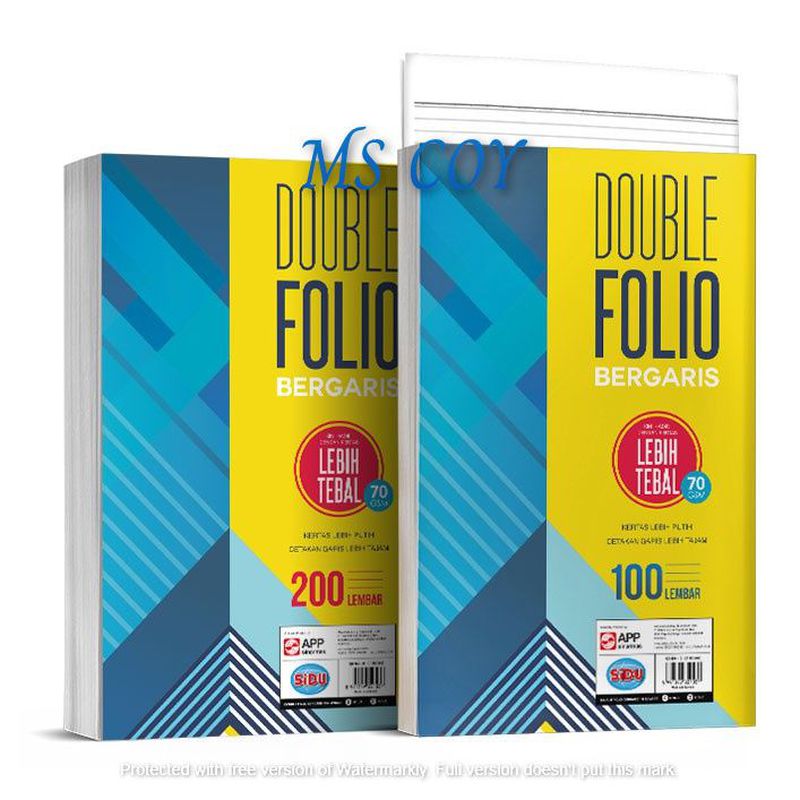 KERTAS DOUBLE FOLIO - 200 LBR