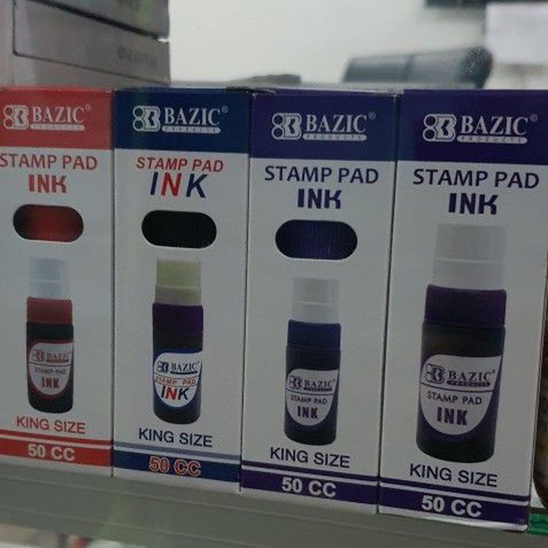 Bazic Stamp Pad INK Bazic 50cc Tinta Cap - Hitam