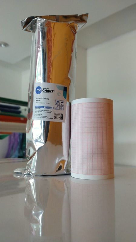 Kertas ECG / EKG Roll 80mm x 25m x 16mm 3 Chanel