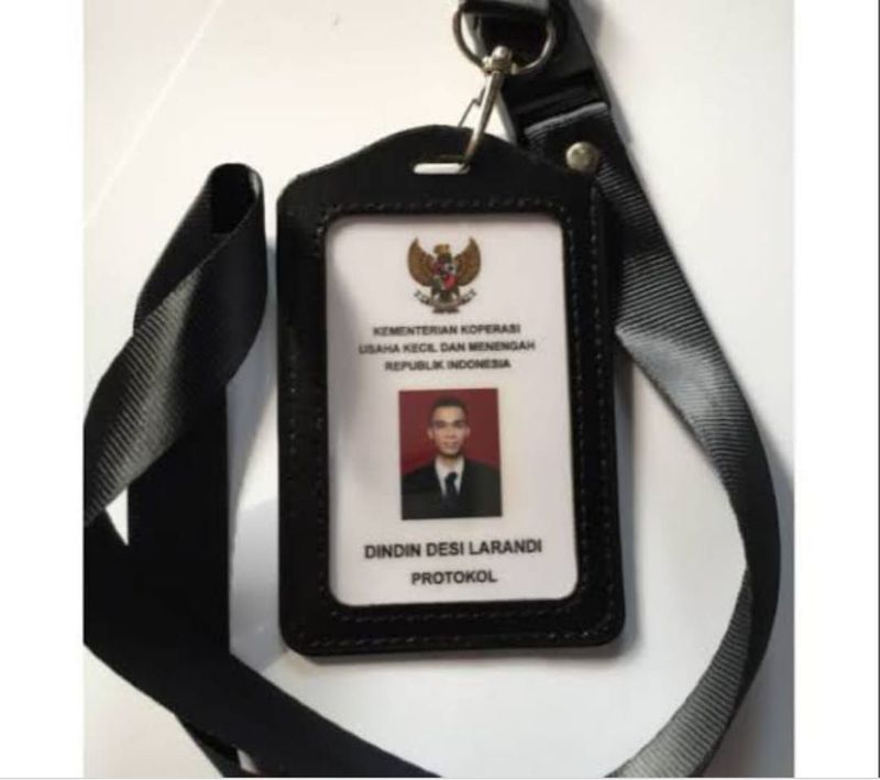 Name Tag Kulit + Tali