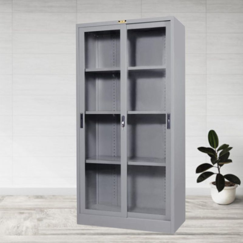 Lemari Arsip Besi Sliding Full Kaca Brother B 304