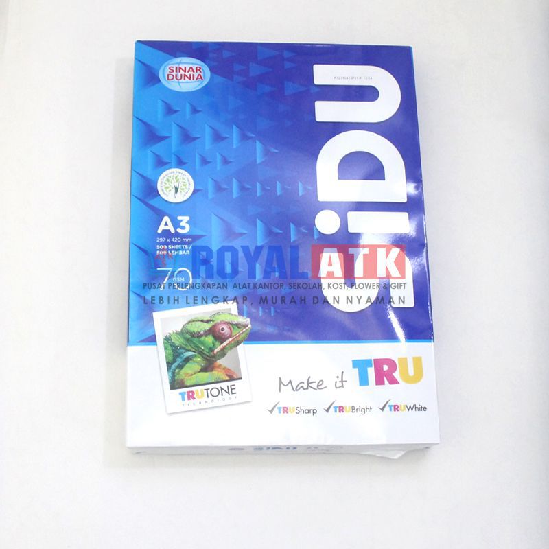 KERTAS A3 70 GR SINAR DUNIA /RIM 8991389291115
