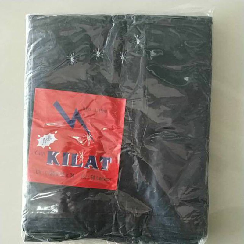 Kresek Hitam Merek Kilat Uk 40