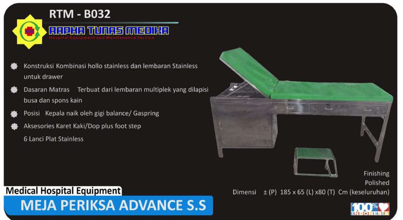 Meja Periksa Advance S.S / RTM-B032