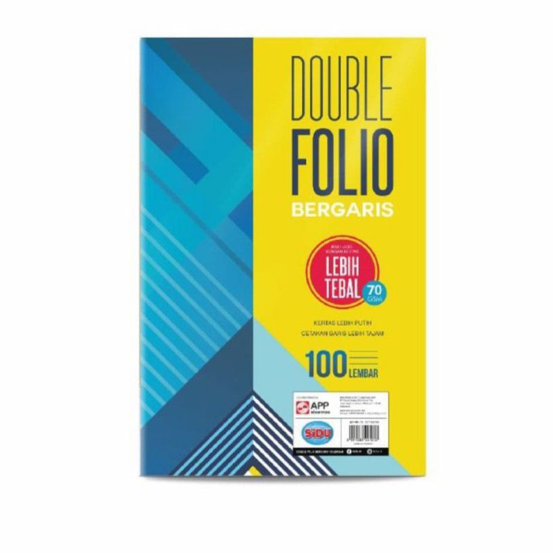 Kertas Double Folio Garis SiDU (isi 100 Lembar)