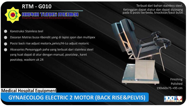 Gynaecolog Electric 2 Motor (Back Rise & Pelvis) / RTM-G010