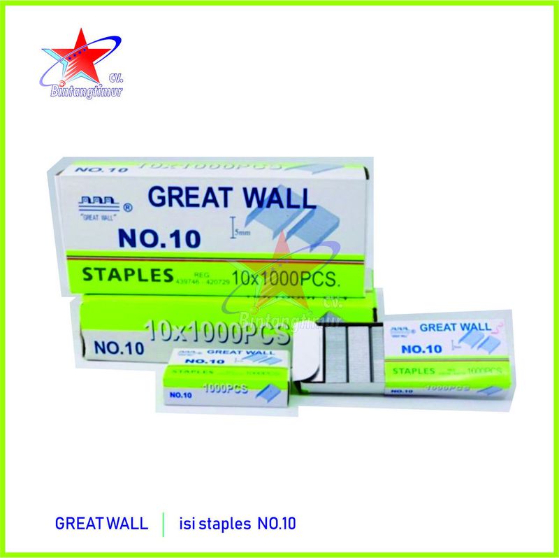 Isi Staples Kecil No 10 Great Wall Stapler Small