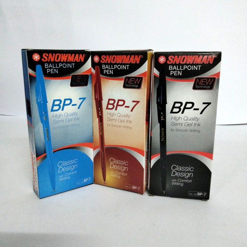 Ballpoint Snowman BP-7 - Merah