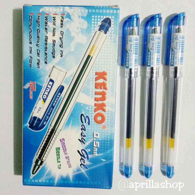 PENA KENKO EASY GEL BIRU