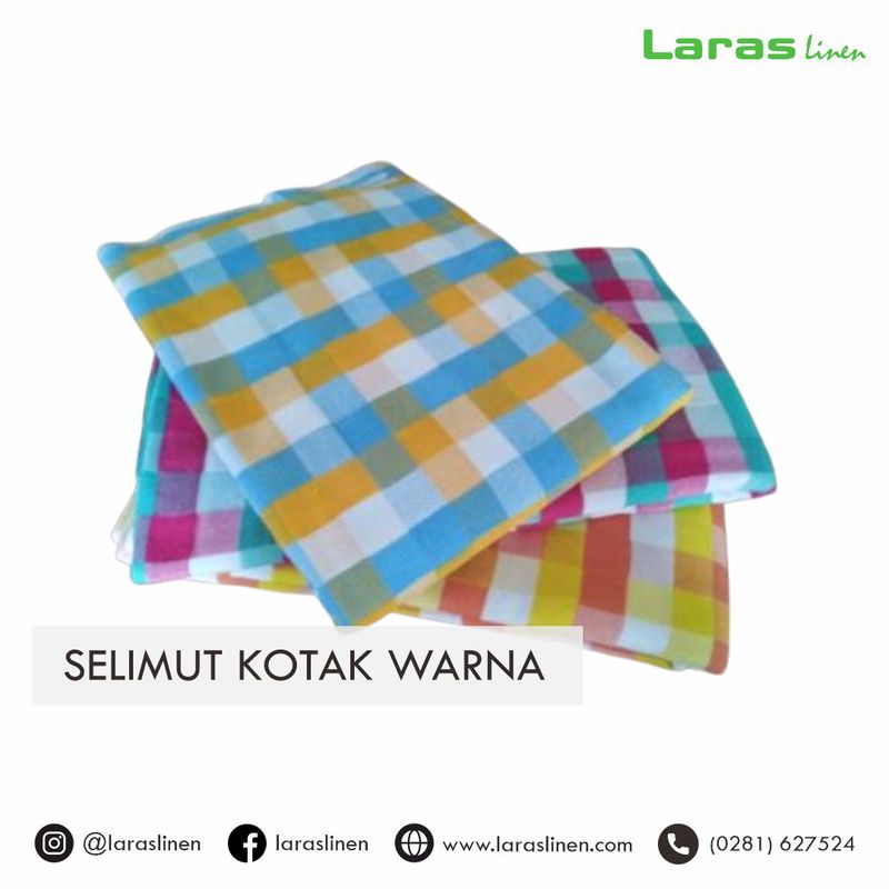 SELIMUT KOTAK WARNA - SLM017 - SELIMUT RUMAH SAKIT - 130 X 210 Cm