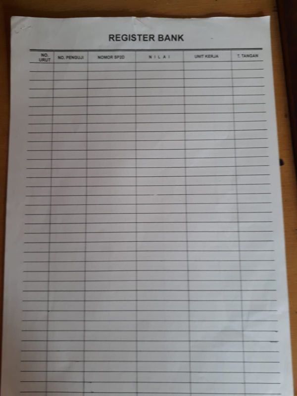 Buku Register Bank