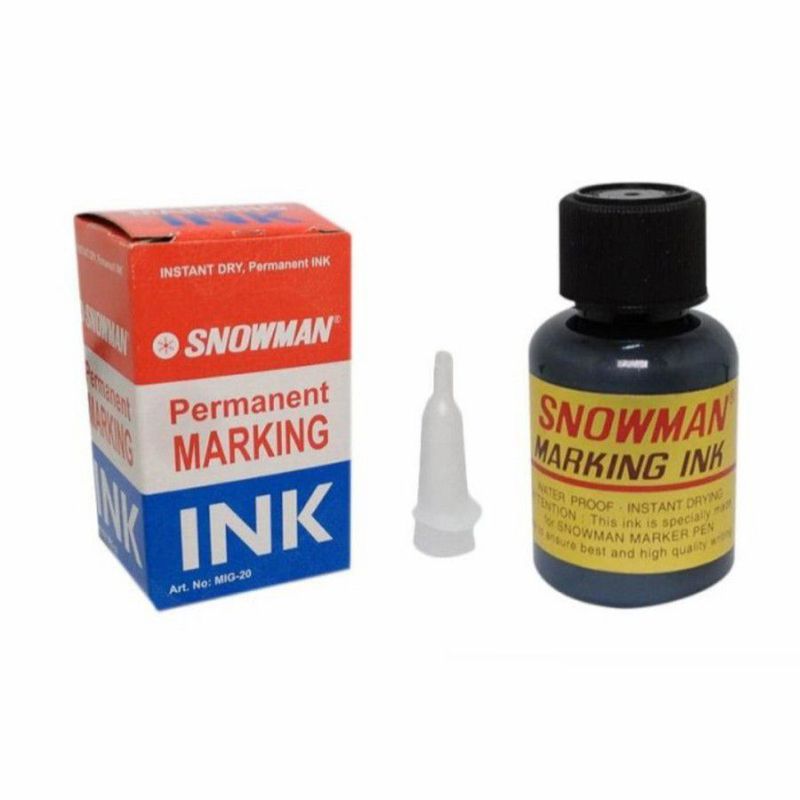 Isi Tinta Spidol Snowman Permanen Marker - Merah