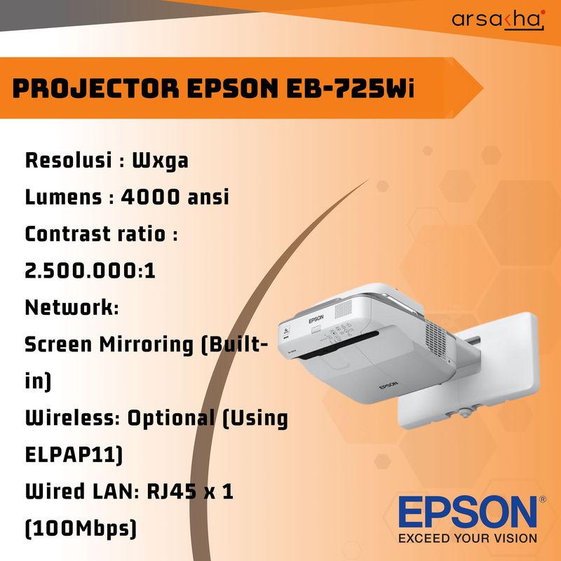 Projector Epson EB-725Wi