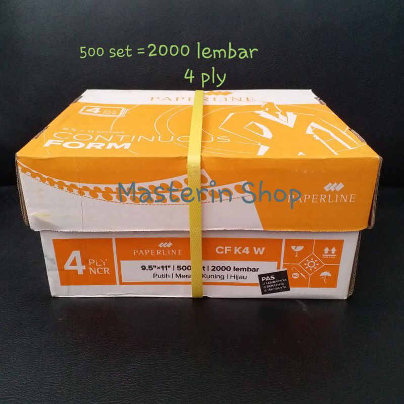 Kertas continuous form 4ply 9,5 x 11/3 berwarna