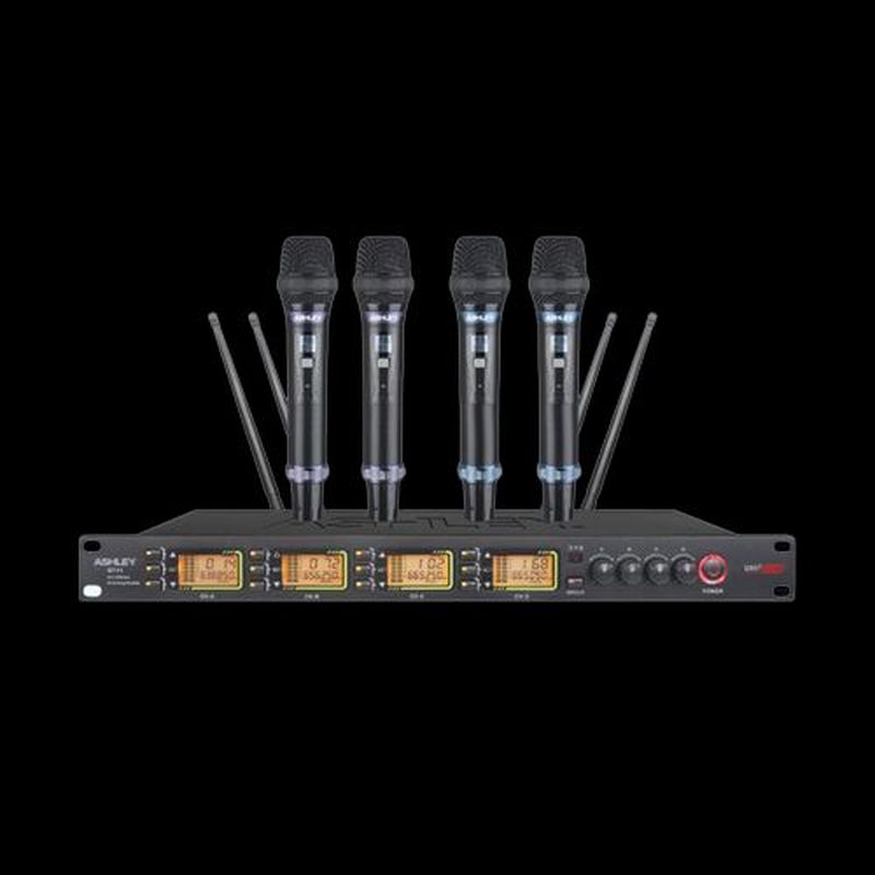 Mic Wireless Ashley M114 Pegang Microphone Ashley M 114 4 Handheld