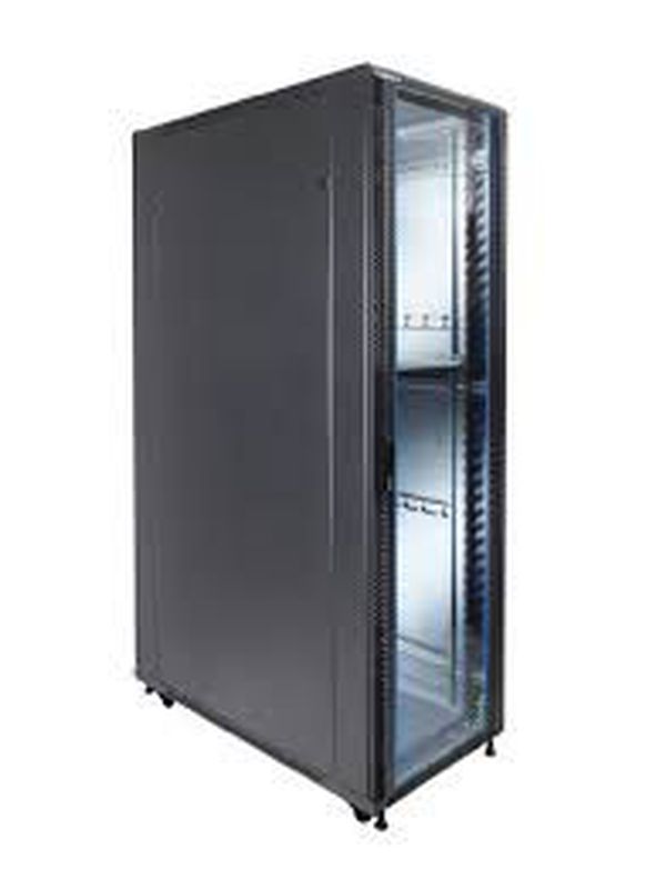 INDORACK Standing Close Rack 42U Glass Door IR11542G