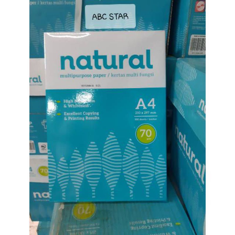 Kertas HVS Natural A4 70 gram 1rim