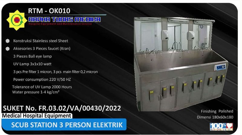 Scub Station 3 Person Electric / RTM-OK010