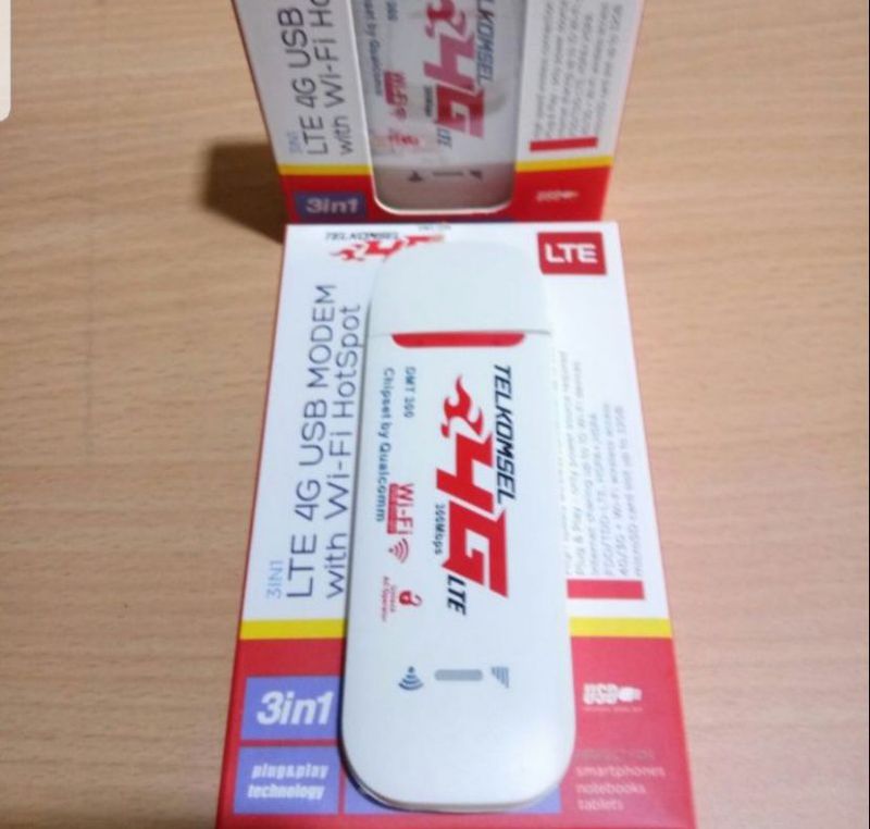 Modem Wifi USB 4G LTE Telkomsel + Paket Data 35GB