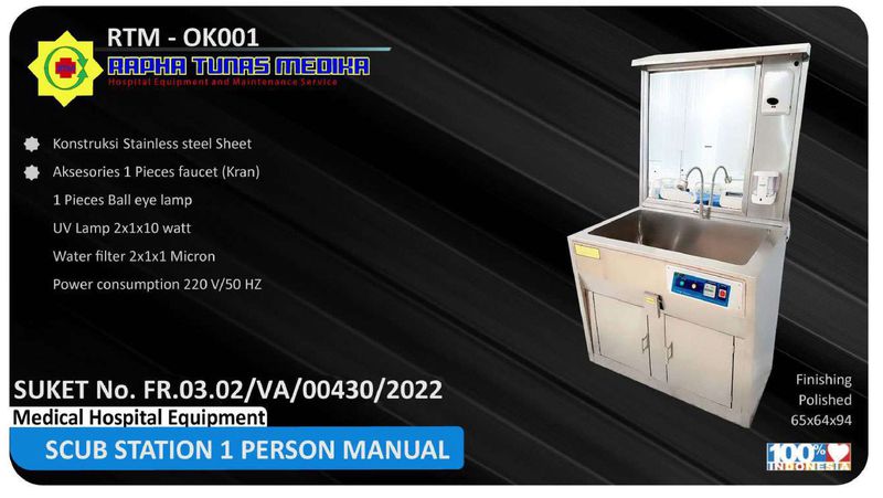 Scub Station 1 Person Manual / RTM-OK001