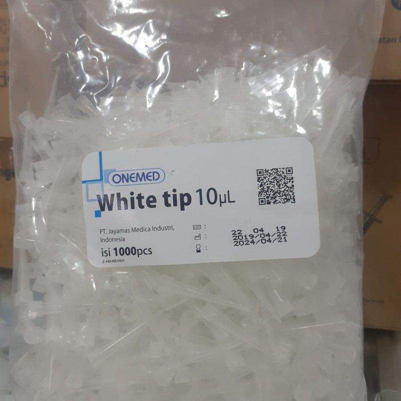 Pipette Tips 10ul ONEMED, BAG 1000 PCS