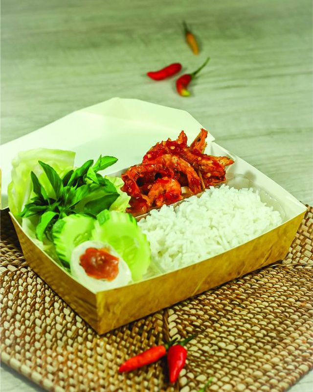 Nasi Udang Balado