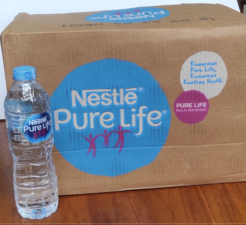 Air Mineral Nestle Pure Life 600 ml - kemasan Dus isi 24 Botol