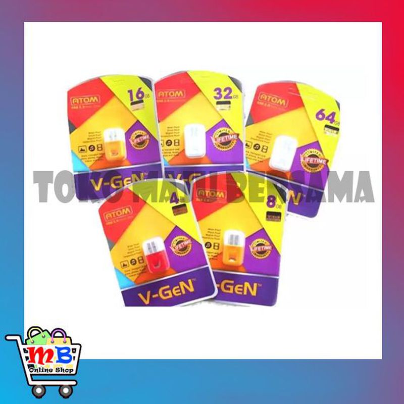 Flashdisk V-Gen Atom | 8GB, 16GB, 32GB - 16GB