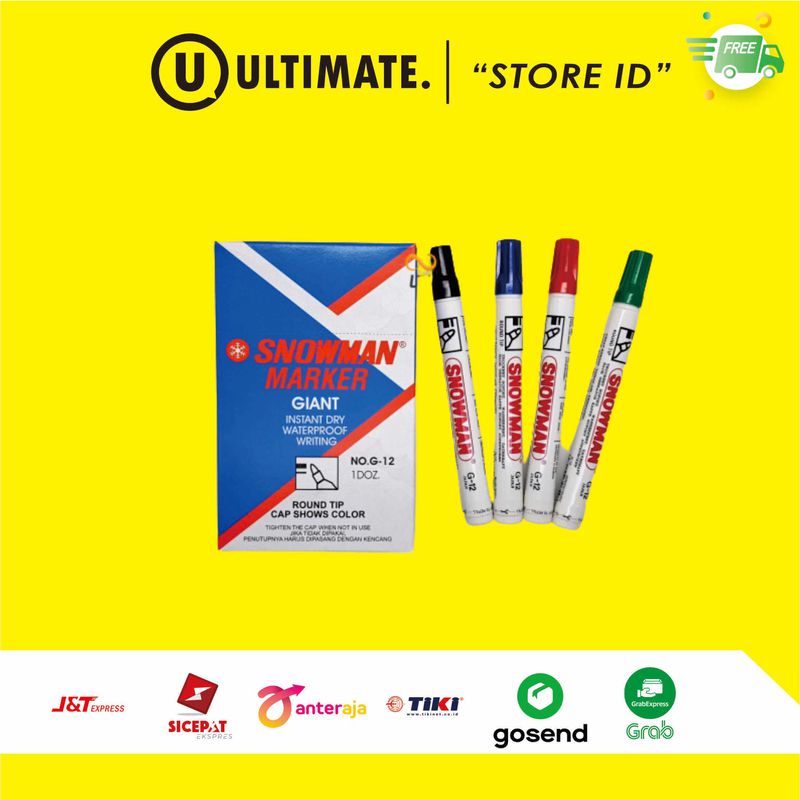 Spidol Permanent Marker Hitam