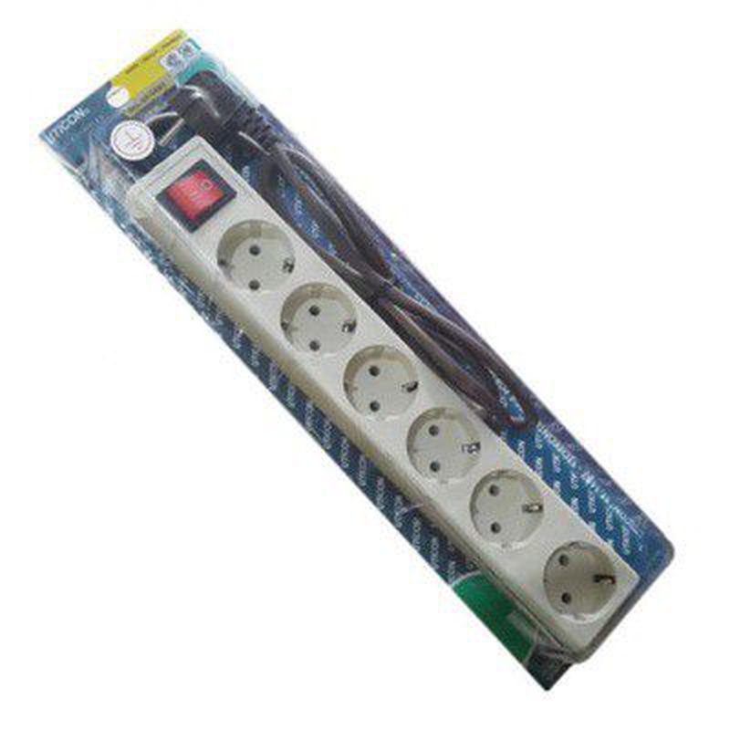 Terminal Listrik Uticon 6 Lubang + Saklar + Kabel ST-1682