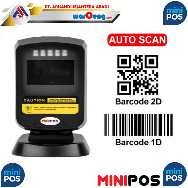 BARCODE SCANNER QR CODE 2D & 1D MINIPOS MP 2303