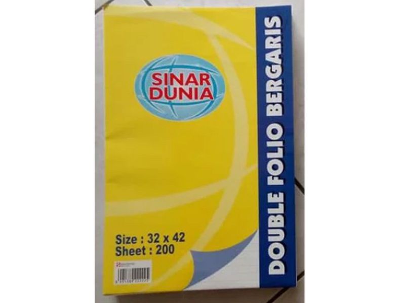 Kertas Double Folio Bergaris