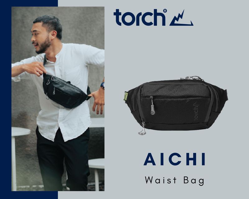 Tas Pinggang Torch / Waist Bag / Aichi - Navy