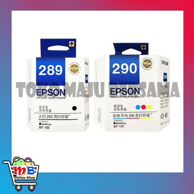 Cartridge 289 - 290 | Epson WF-100 Original - 290-COLOR