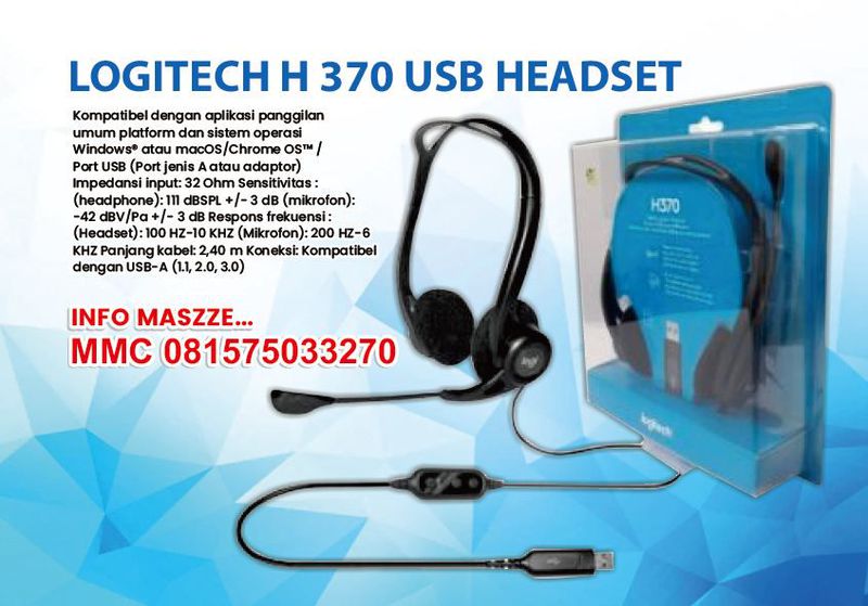 LOGITECH LOGITECH H 370 USB HEADSET