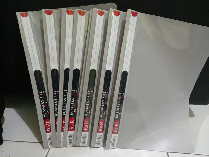 R&R Business File F4 Folio / Map Snelhecter Plastik Transparan