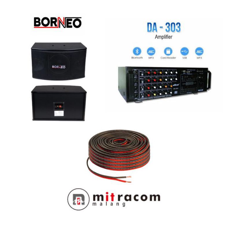 Paket Sound Systen BORNEO 2 Speaker