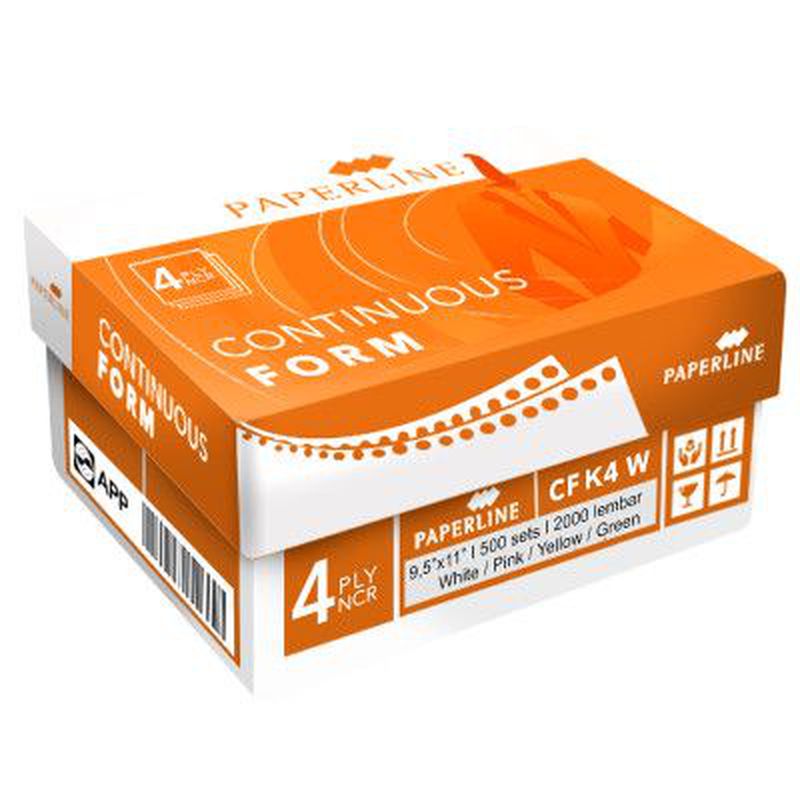 Continous Form 4 Ply Paperline 9,5x11