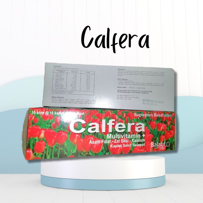 Calfera box 10 strip @ 10 kaplet salut selaput