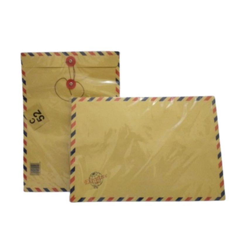 Amplop Coklat Tali Air Mail Garis 310