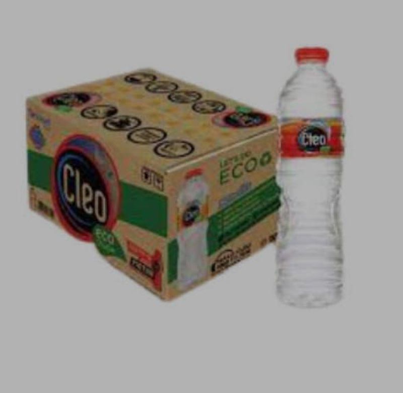 Air Mineral Cleo Eco 1 Karton Kemasan Botol 550 ml / 24 pcs