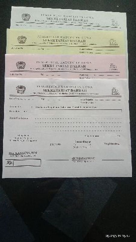 Blangko Kwitansi Dinas