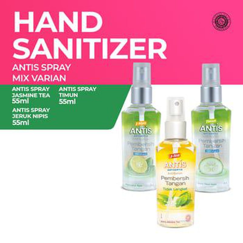 Handsanitaizer Antis Spray 55 ML - Timun Segar